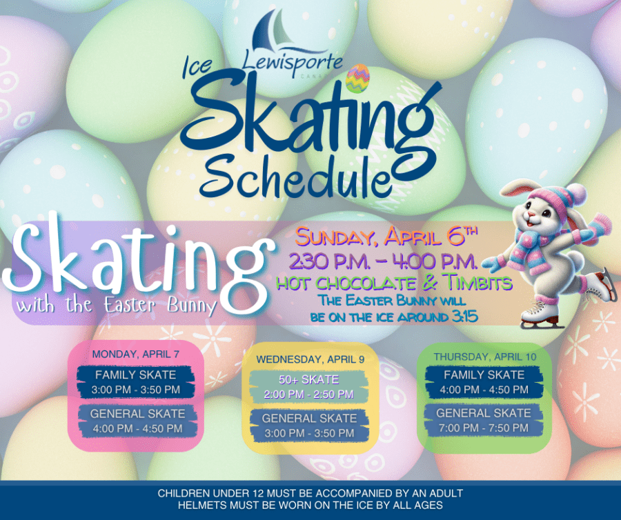 Ice Skating Schedule April 6-10 - Lewisporte
